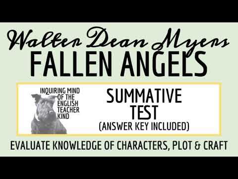 Fallen Angels by Walter Dean Myers Test and Answer Key with a Study ...