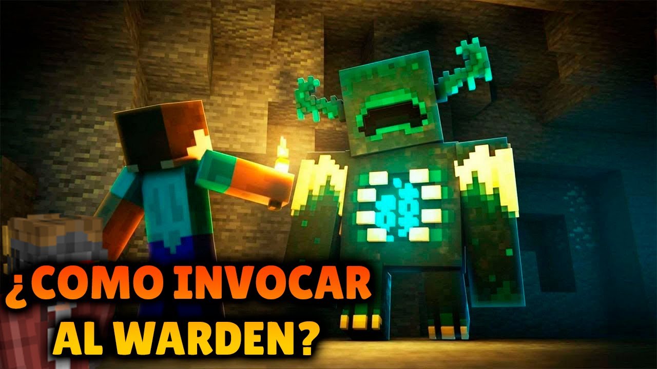 COMO INVOCAR al WARDEN en MINECRAFT /JAVA y BEDROCK - YouTube