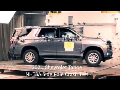 2021-2024 Chevrolet Tahoe / GMC Yukon NHTSA Side Pole Crash Test - YouTube