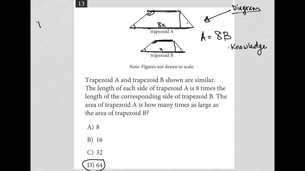 Trapezoid A and trapezoid B shown are similar. The length of each side ...