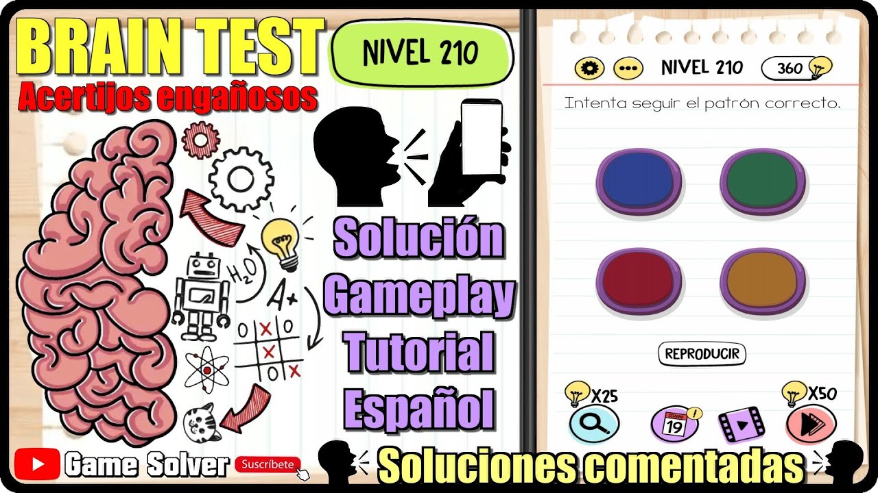𝐁𝐑𝐀𝐈𝐍 𝐓𝐄𝐒𝐓 || SOLUCIÓN NIVEL 210 [𝐆𝐀𝐌𝐄𝐏𝐋𝐀𝐘 | 𝐓𝐔𝐓𝐎𝐑𝐈𝐀𝐋 | 🗣ESPAÑOL] ️ ...