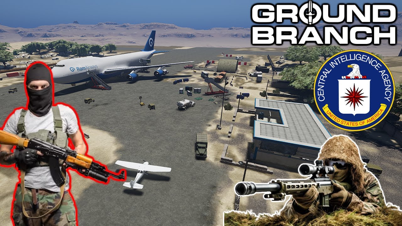 GROUND BRANCH - Airport Terrorists Get Sniper Treatment (MK14 EBR) Ft ...