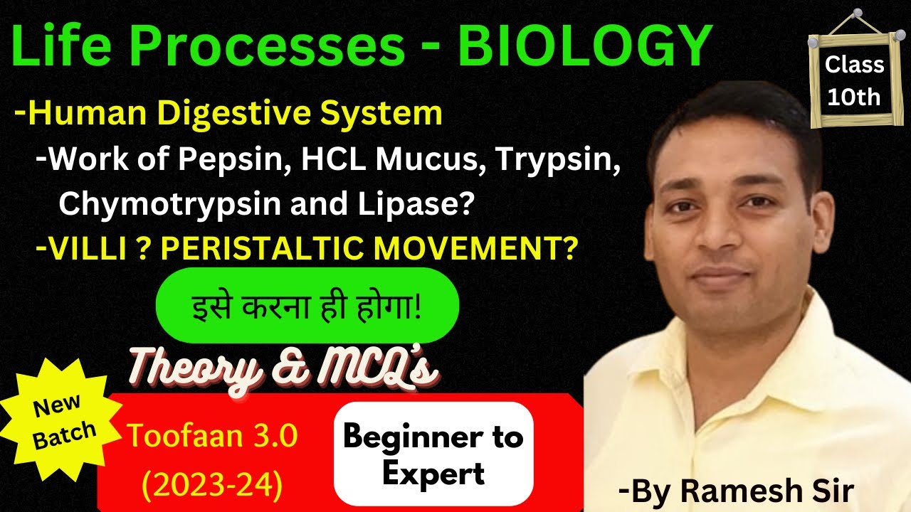 Life processes class 10 biology | Bio class 10 chapter 1 notes | Ramesh ...