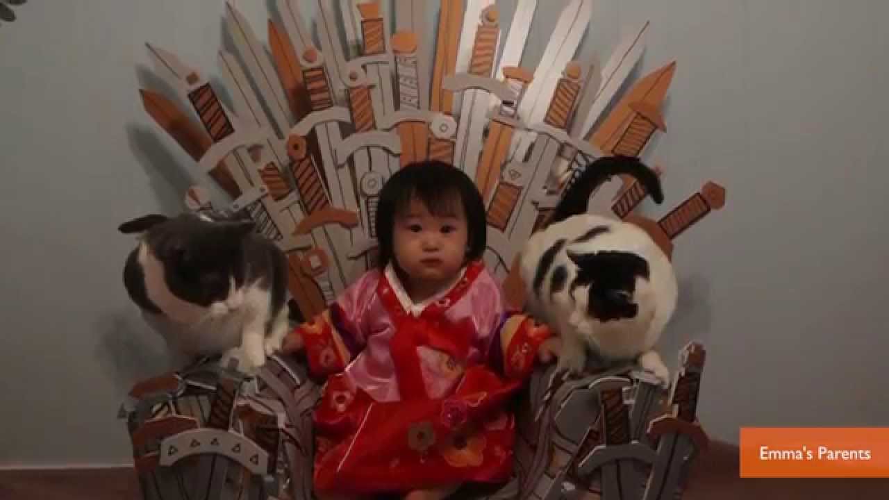 Super Cool Parents Make Homemade Iron Throne for Baby's First Birthday ...
