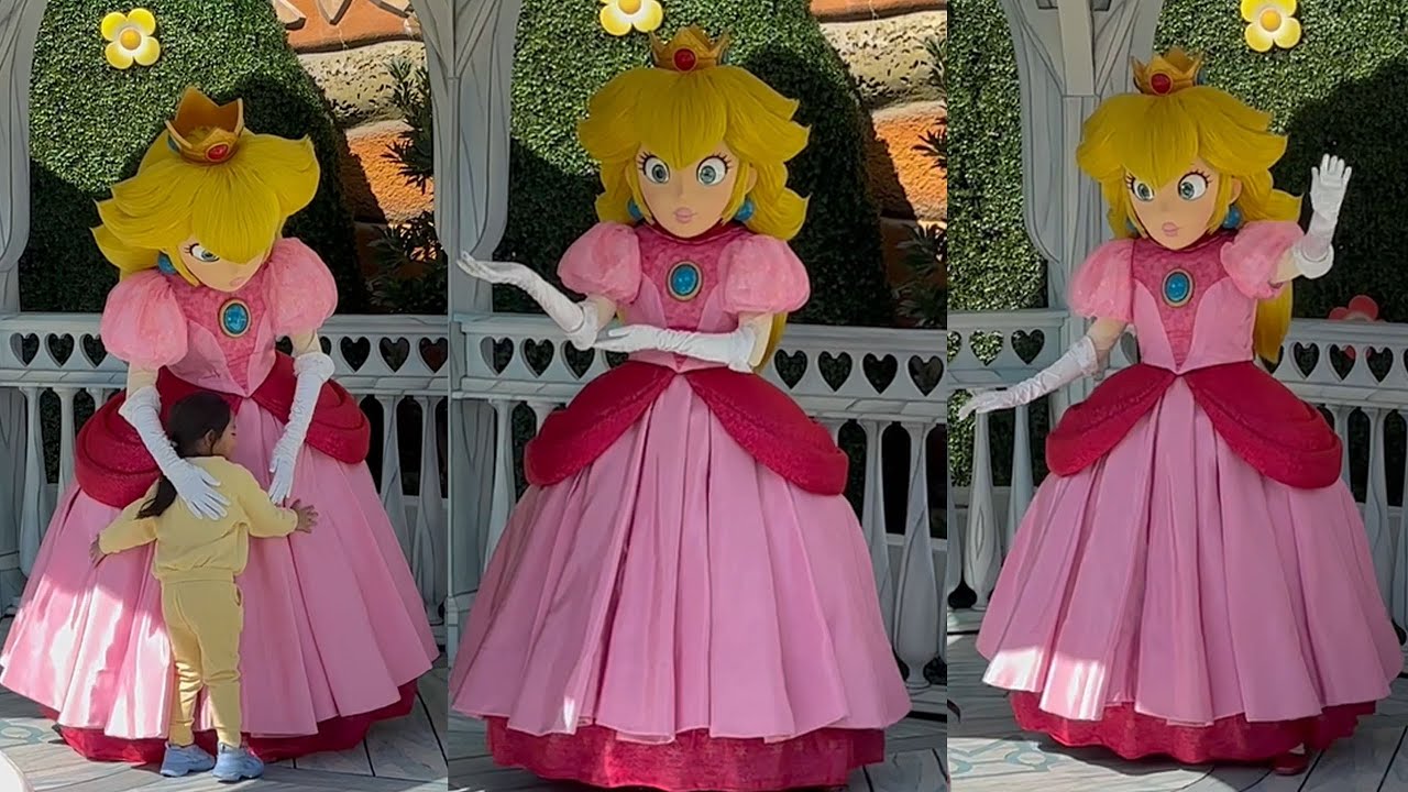 Princess Peach meet Spring Break 2024 | Super Nintendo World in ...