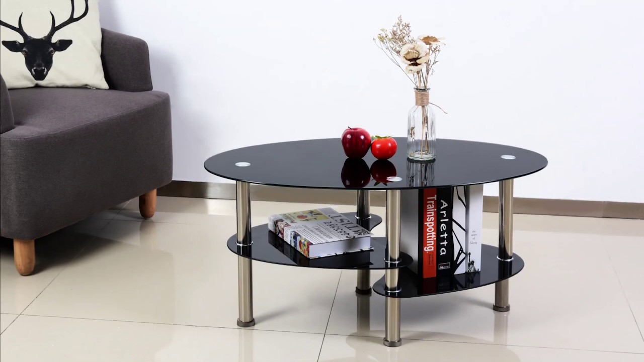 Nidouillet 3 Tier Tempered Glass Table Installation Video | AB026 - YouTube