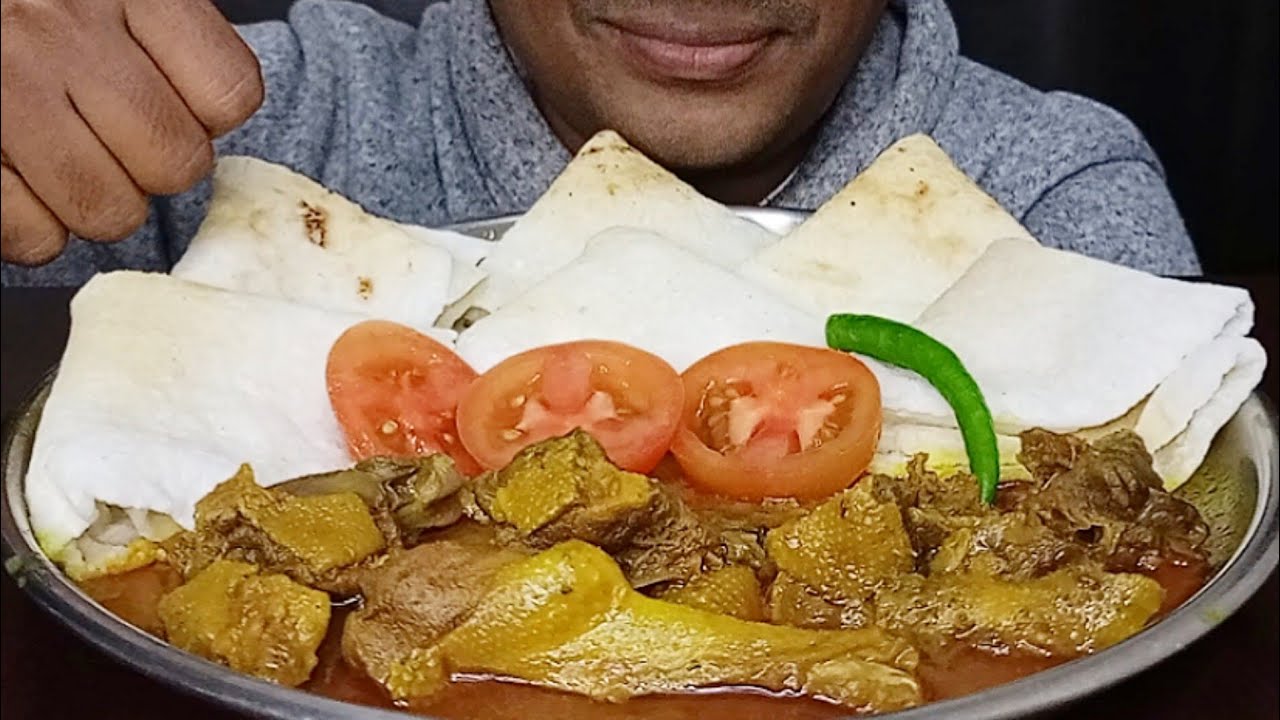 Spicy Duck Curry Bengali Style | Chaler Ruti | Tomato | Bengali Eating ...