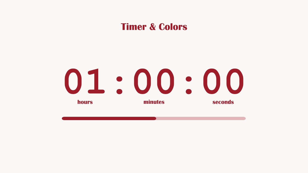 🍒 1 Hour Timer | Cherry Vanilla Aesthetic 🍦| Countdown No Music - YouTube