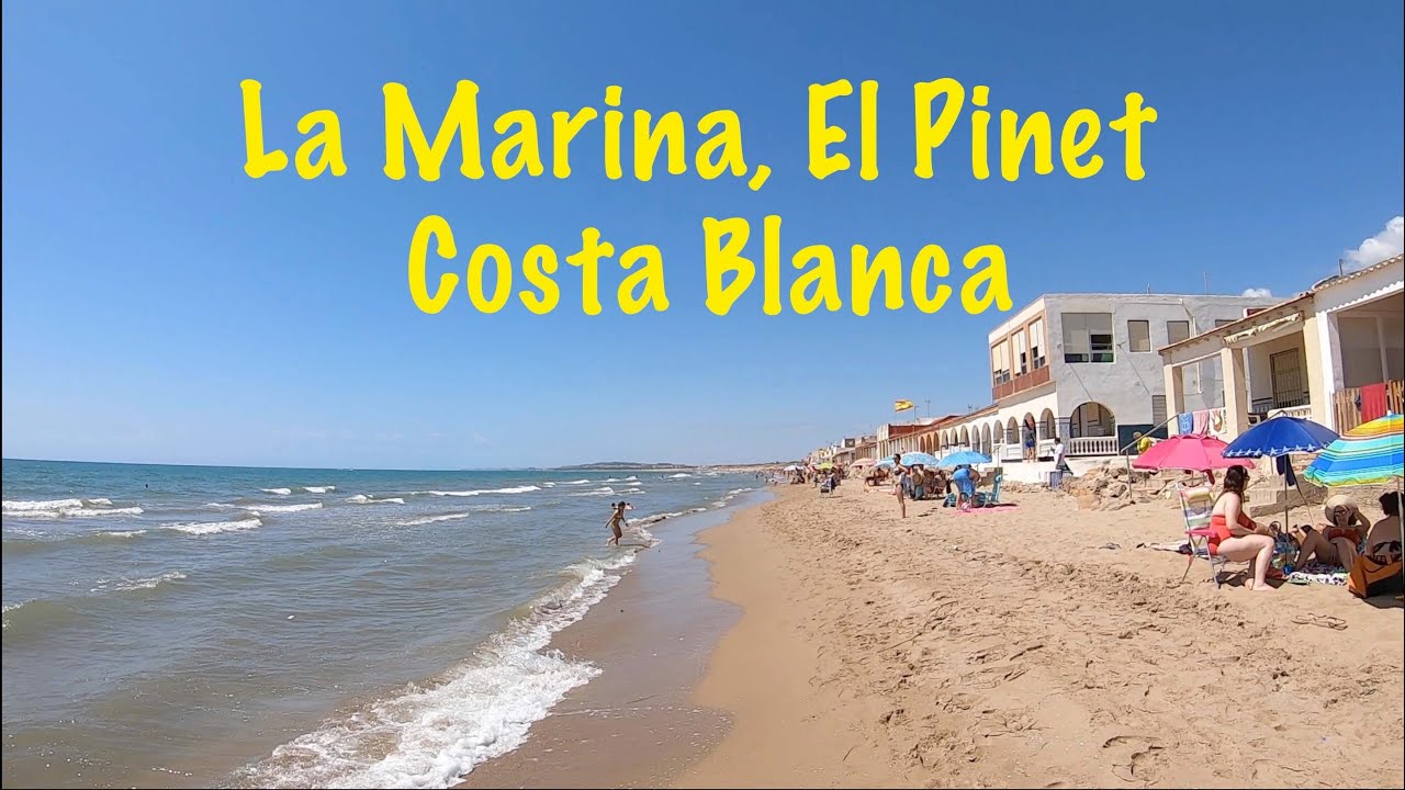 La Marina, Playa de El Pinet, Alicante, Costa Blanca, Spain. Beach ...