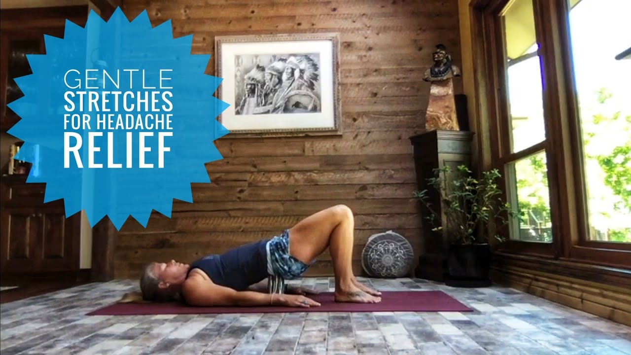Headache Relief || Gentle Stretches || 30 Min *Optional Block - YouTube