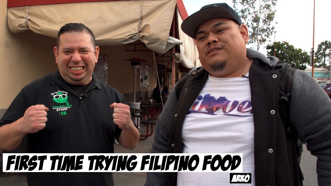 First Time Trying Filipino Food at Arko!!! - YouTube