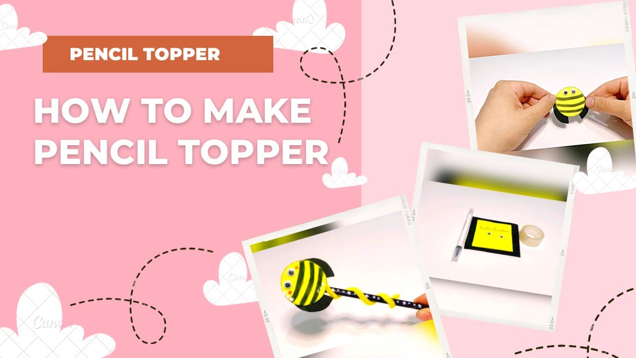 Haw to make pencil topper | DIY pencil topper @createandArt - YouTube