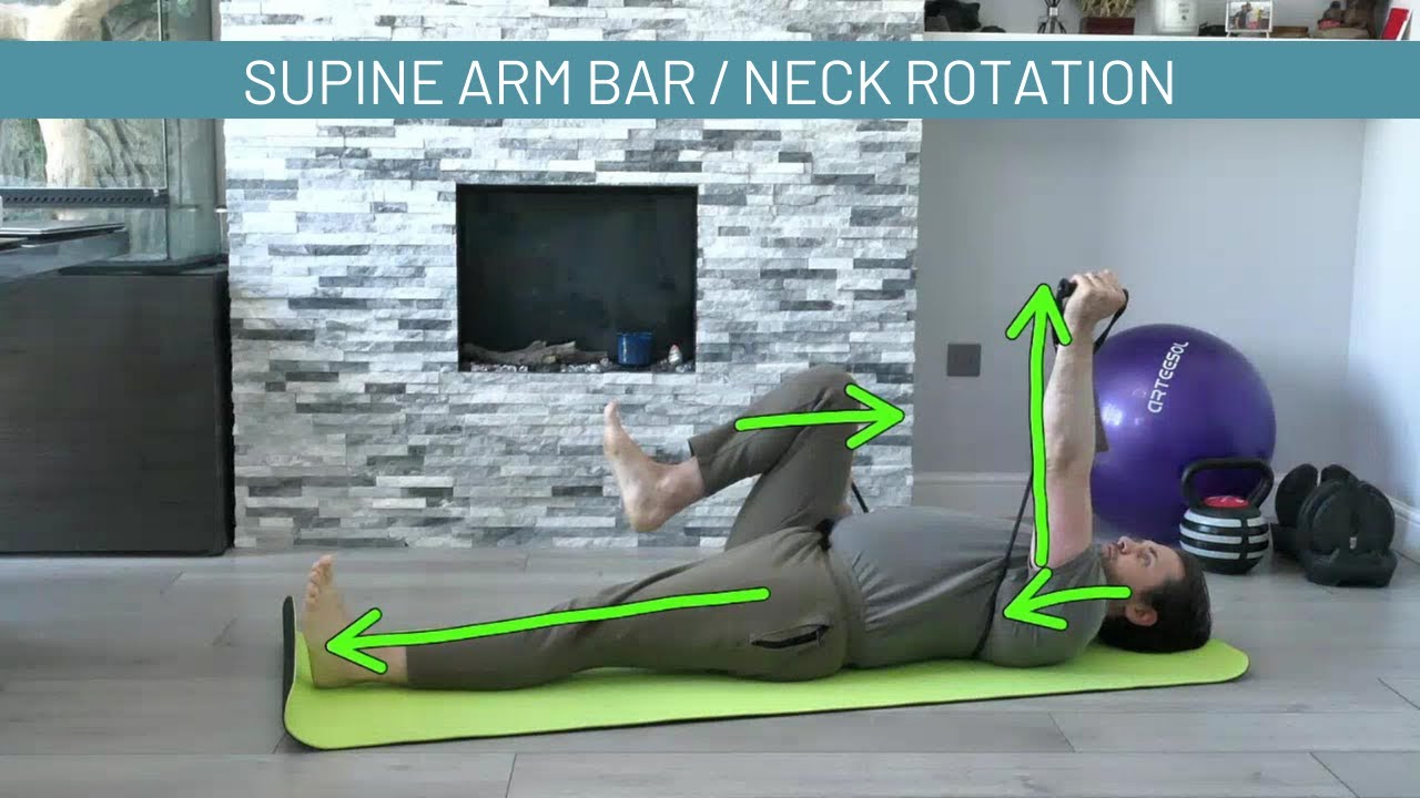 Supine arm bar / neck rotation - YouTube