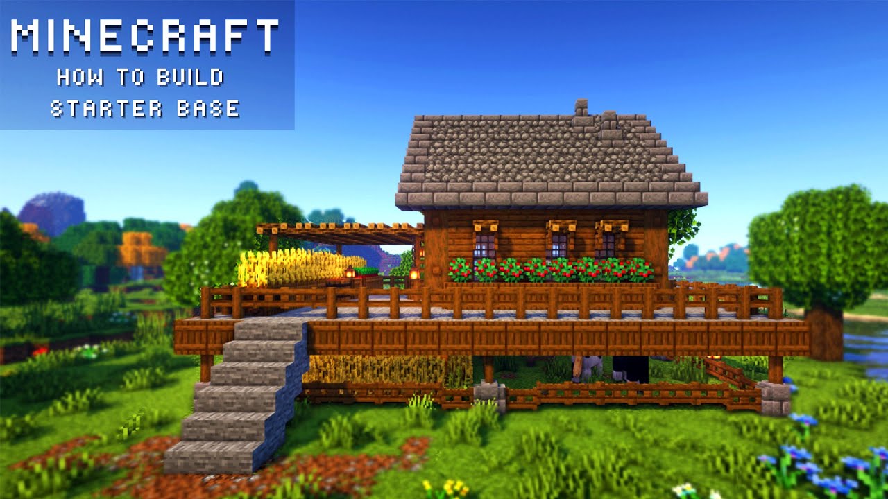 Minecraft: How to Build a Starter Survival Base | Tutorial - YouTube