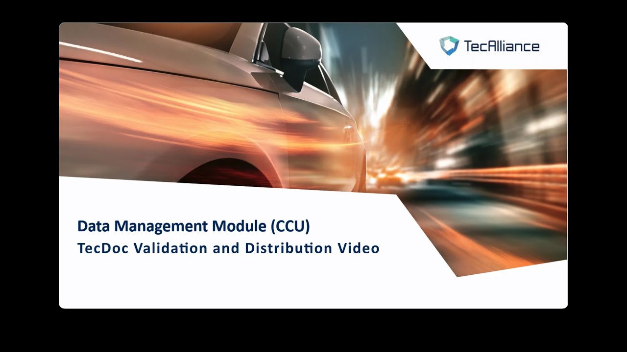 TecDoc Validation and Distribution Video - YouTube