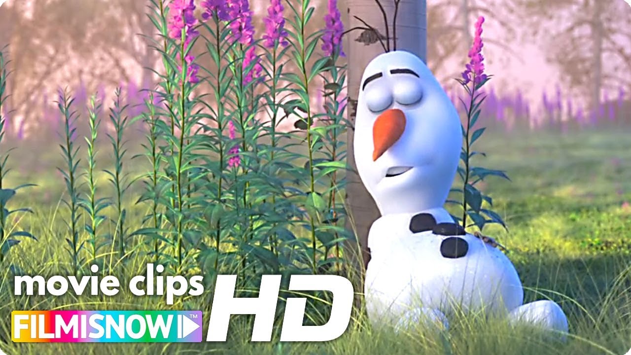 AT HOME WITH OLAF Clips 🎣😴🍂 (2020) Disney+ Frozen 2 Spin-off Series ...
