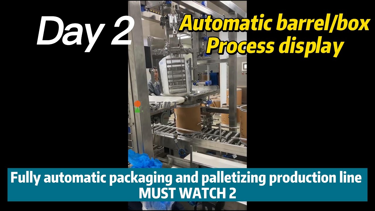 Automatic barreling/cartoning process display--that makes general ...