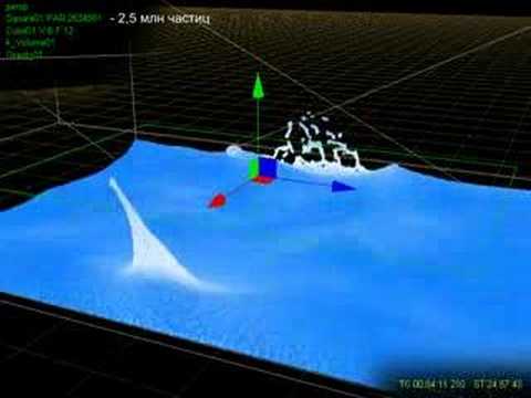 realflow splash with 2.5million particles 60 fps - YouTube