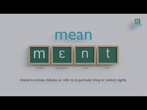 How to pronounce mean ? - YouTube