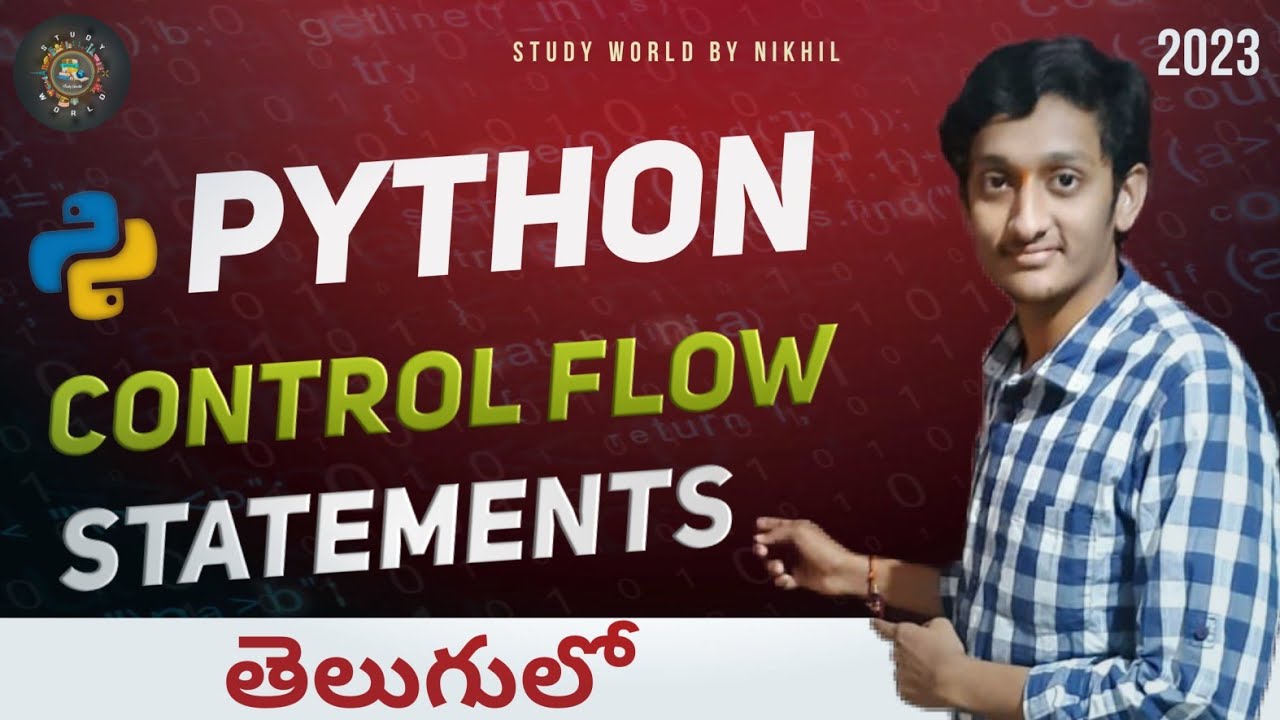 Python Control Flow Concept in Telugu #python #controlstatements - YouTube