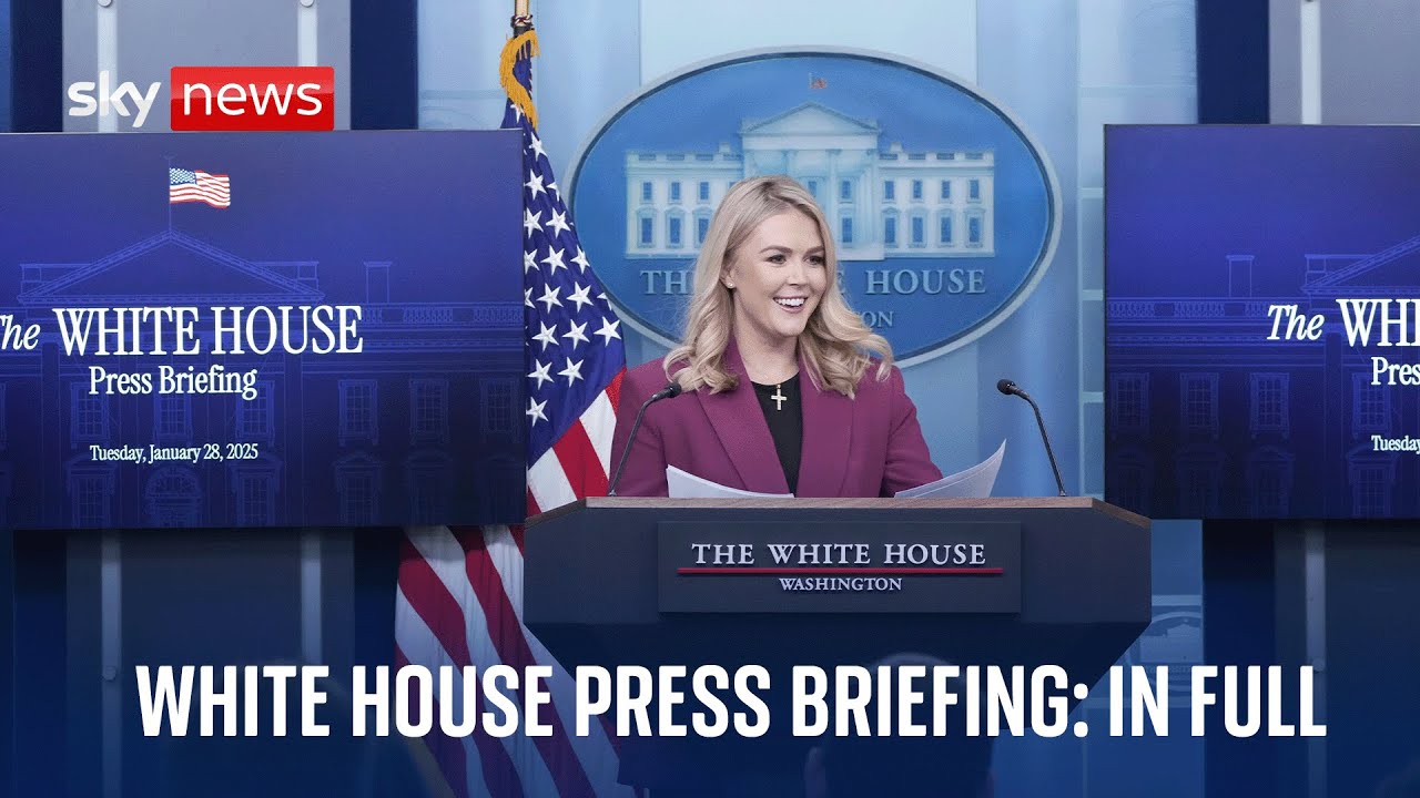 Trump's press secretary Karoline Leavitt holds first White House ...