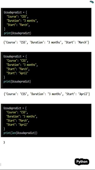 Python Dictionary Data Type Youtube