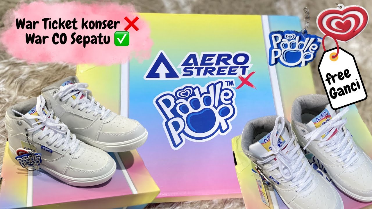 Unboxing Sepatu Aero Street X Paddle Pop | Sepatu Viral Terbaru ...