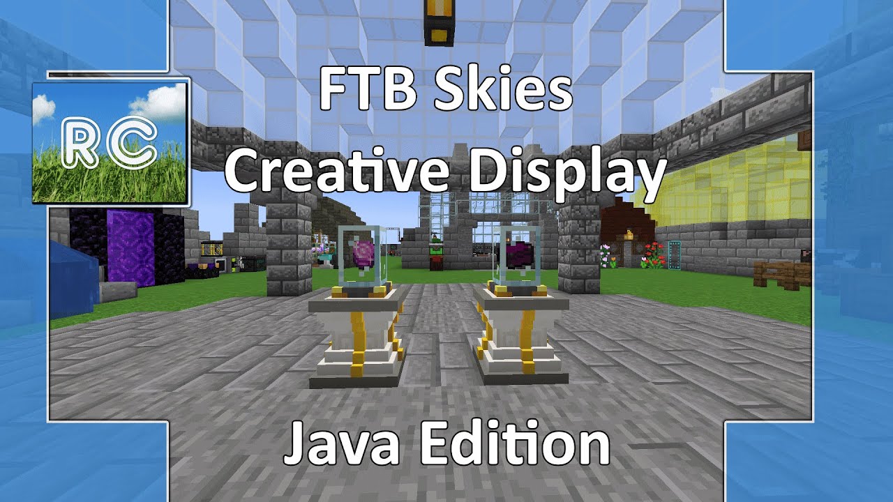 Minecraft FTB Skies Creative Display - YouTube