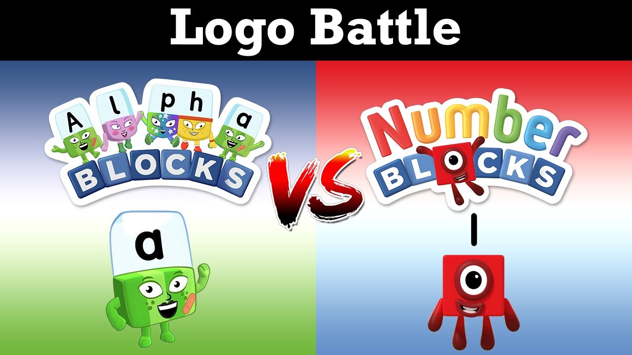 Alphablocks VS Numberblocks - Logo Battle - YouTube