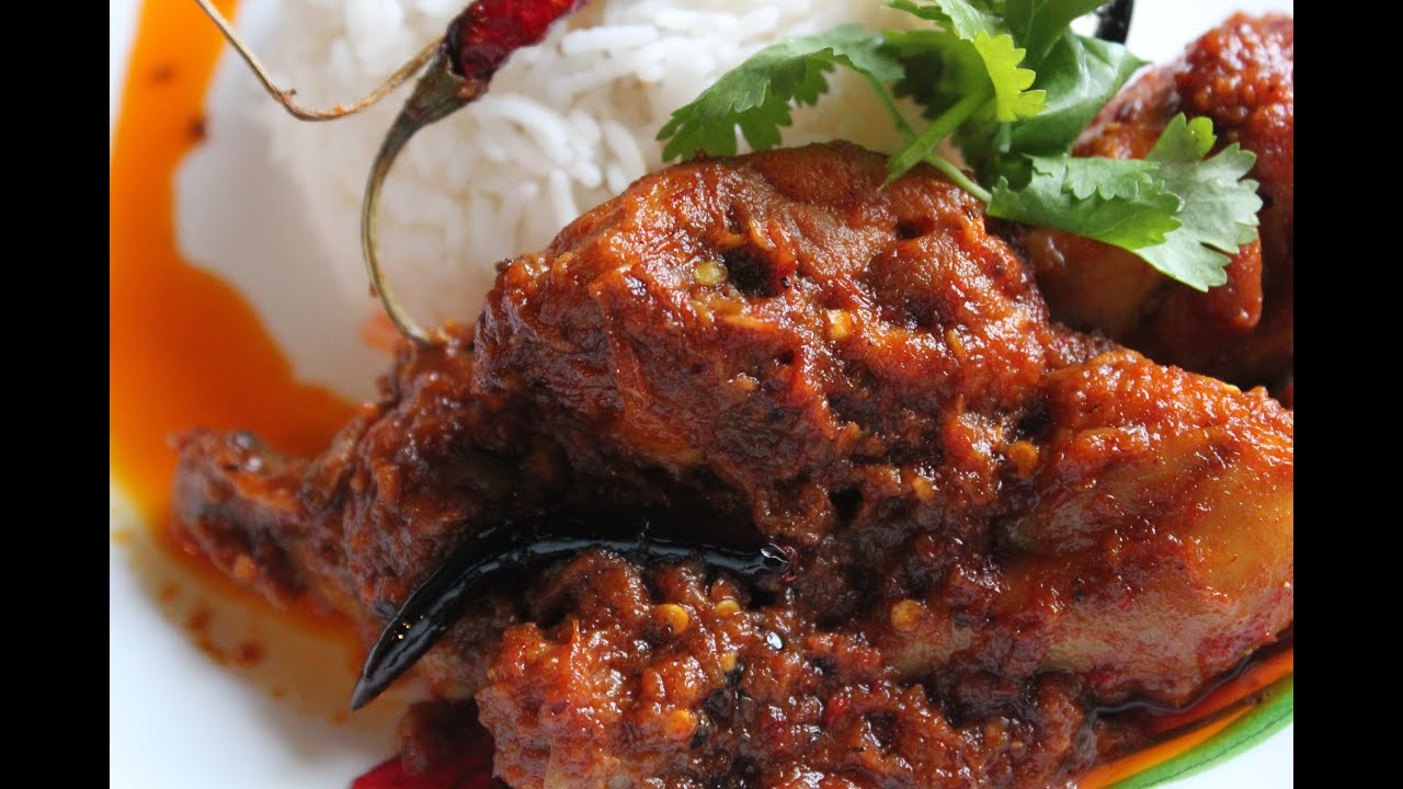 লঙ্কাপোড়া মুরগী | Lonka Pora Murgi |Chicken in Burnt Chili Sauce ...