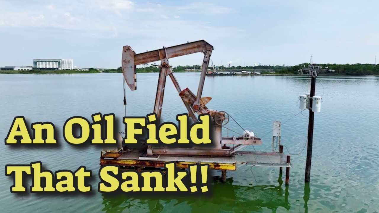 Texas Goose Creek Oil Field Now Reclaimed By The Sea - YouTube