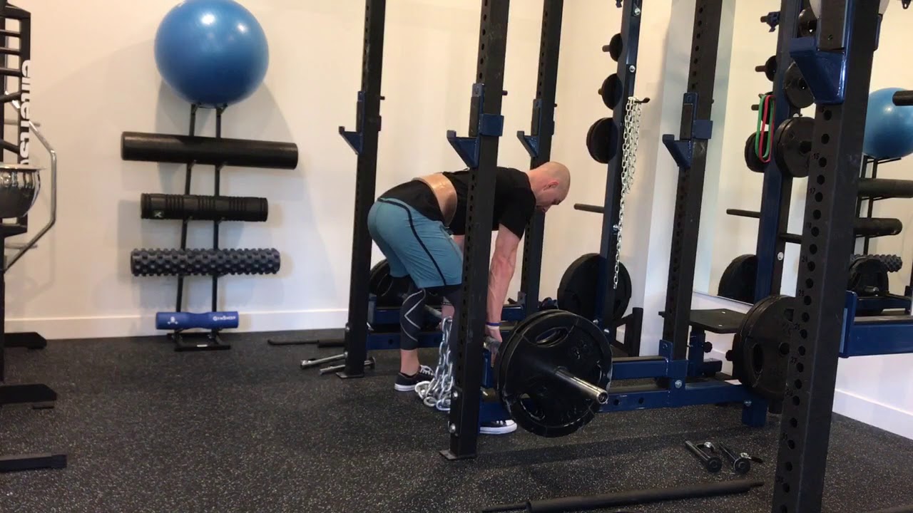 Hybrid Stance Rack Speed Pull - YouTube