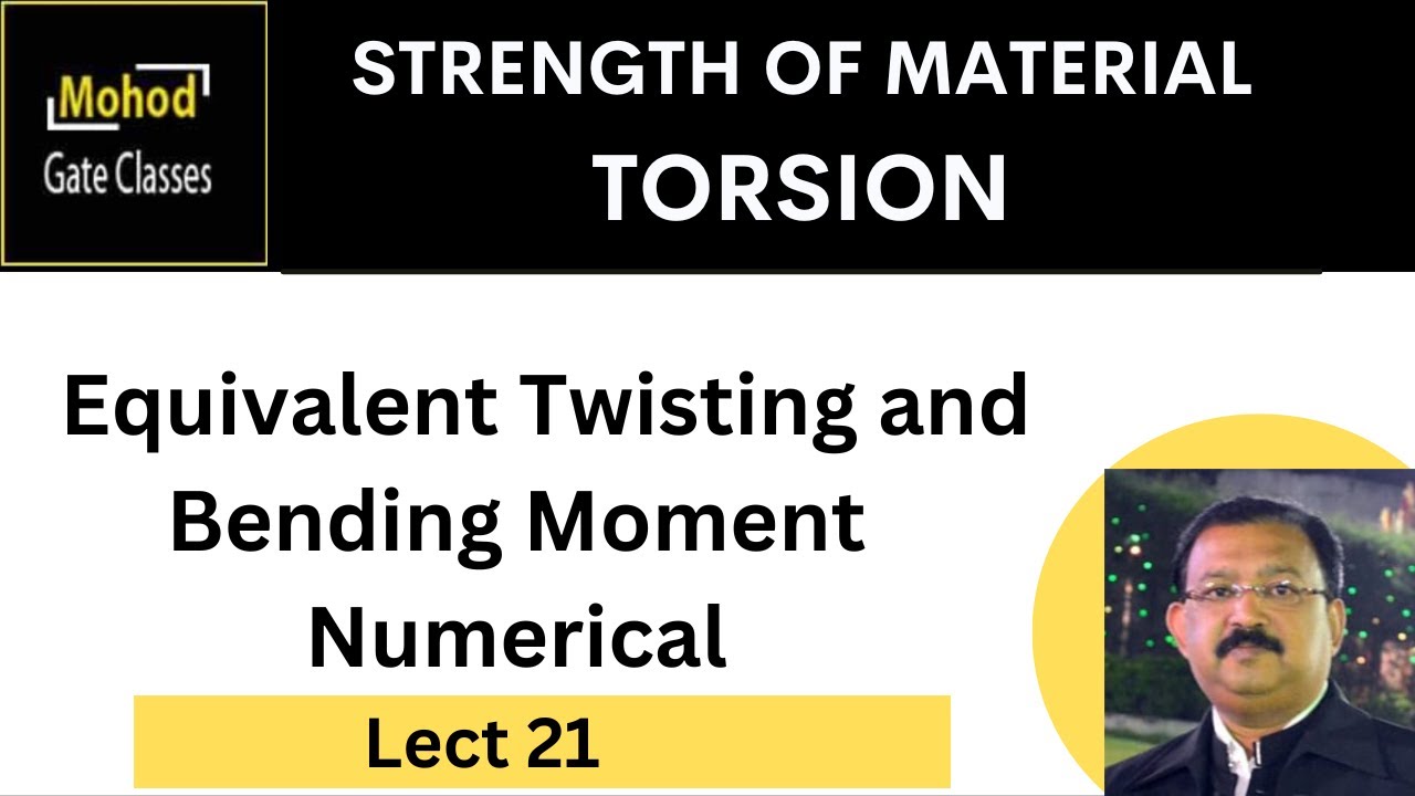 Torsion 21 Equivalent Twisting and Bending Moment Numerical - YouTube