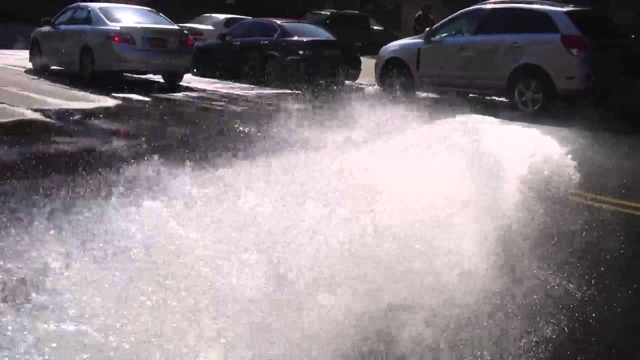 NYC Fire Hydrant running full blast - YouTube