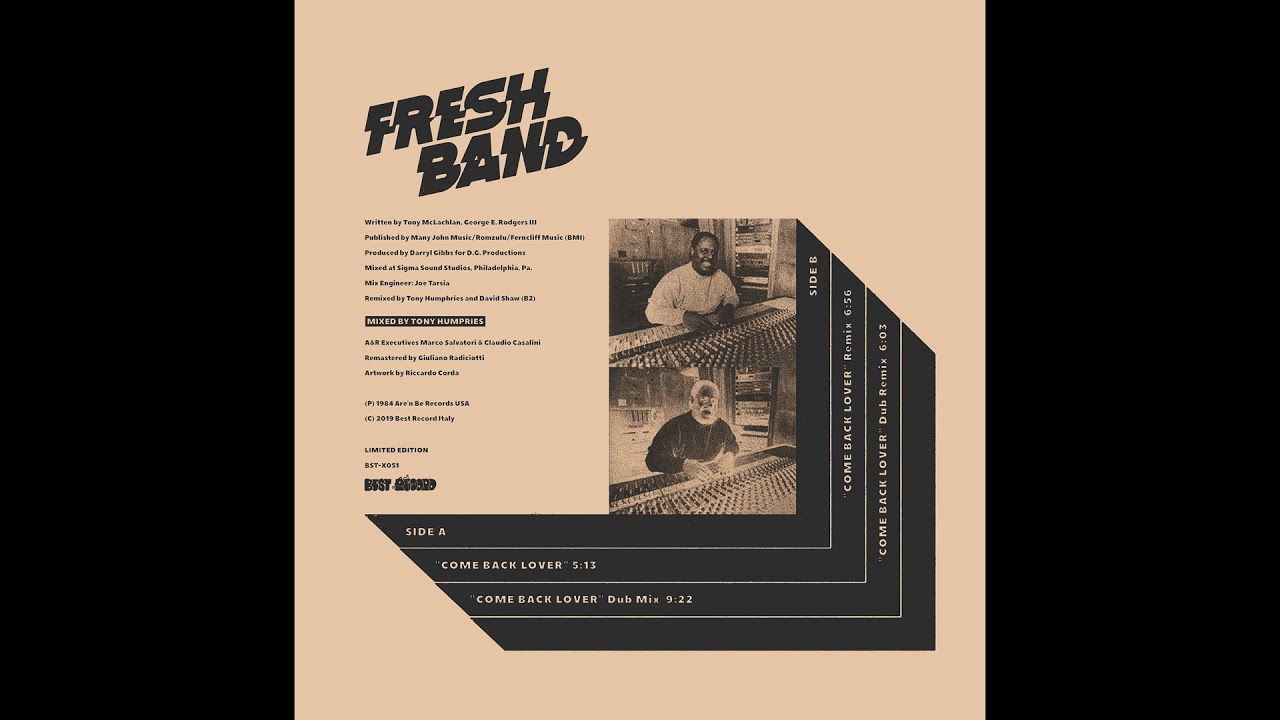 FRESH BAND - COME BACK LOVER (Dub Mix) - YouTube Music