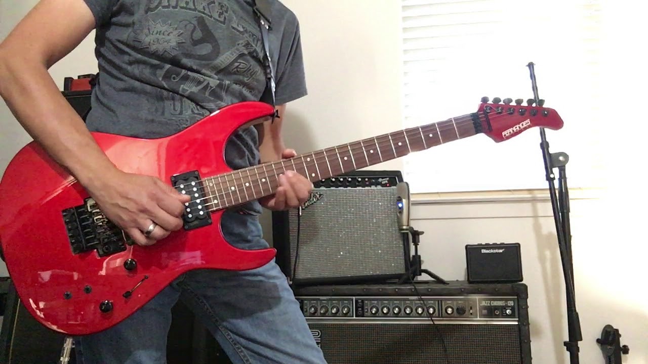 Fernandes Revolver Pro with Sustainer Electric Guitar test - YouTube