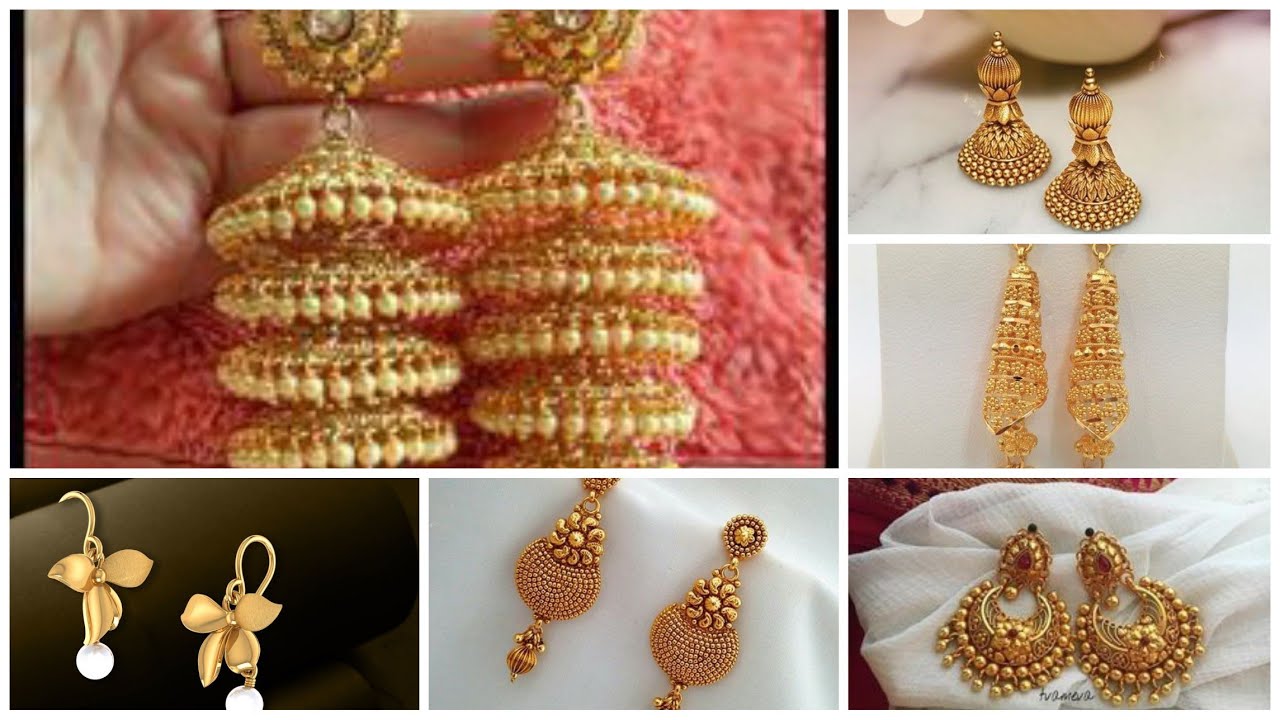 Letest Gold Earing Collections / 🔺️Letest Gold Earing Designs # ...
