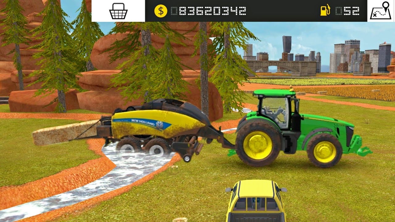 Big Baler In Under Water In Farming Simulator 18 | Fs 18 Mobile ...
