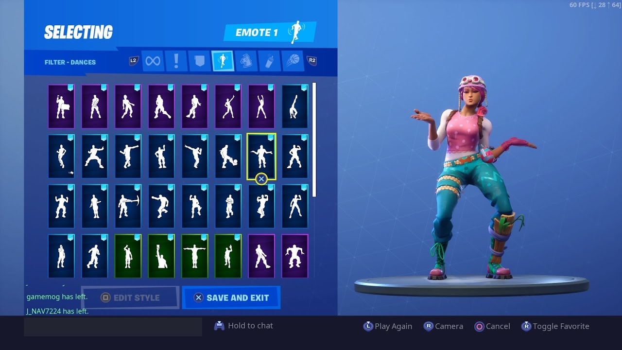 FORTNITE *PASTEL* SKIN SHOWCASE (BACKBLINGS AND EMOTES) - YouTube
