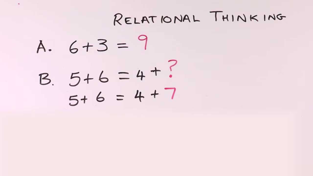 Relational Thinking - EDBED 1006 - Dr Peter Sellings - YouTube