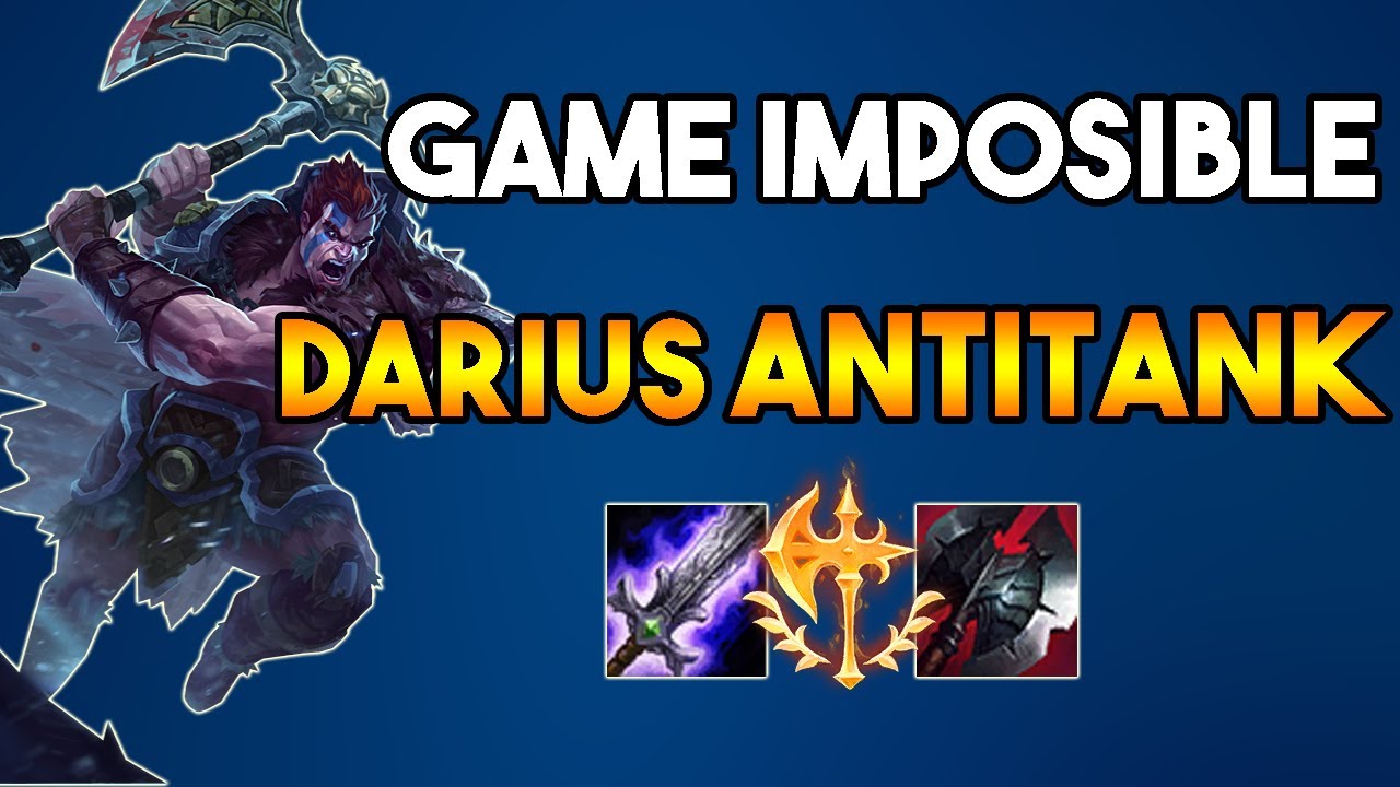 👌¡LA NUEVA BUILD OP CON DARIUS VS TANQUES!👌 | La Ranked más difícil en ...
