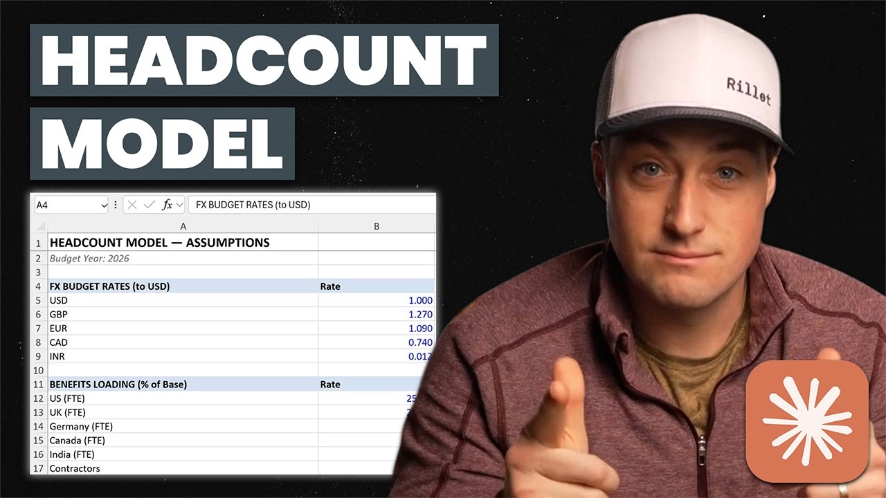 How to Build a Headcount Planning Model in Excel with Claude - YouTube