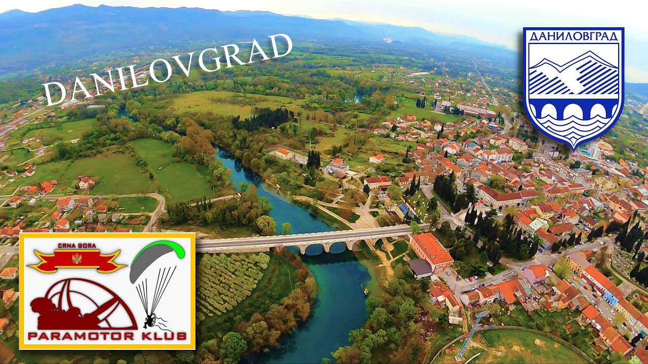 Danilovgrad iz ptičje perspektive 2021. Danilovgrad from a birds-eye ...