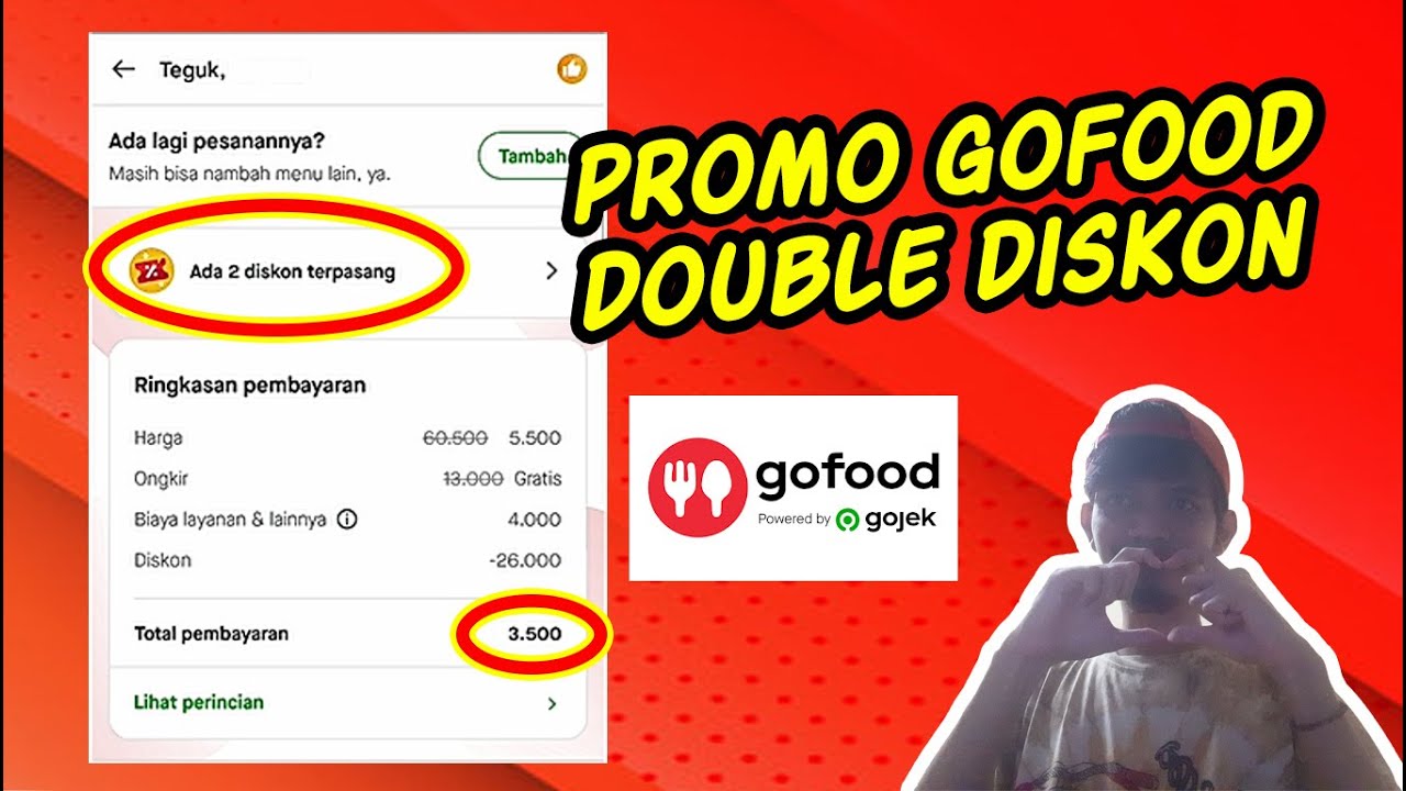 CARA PROMO GOFOOD MURAH DOUBLE DISKON 50% - YouTube