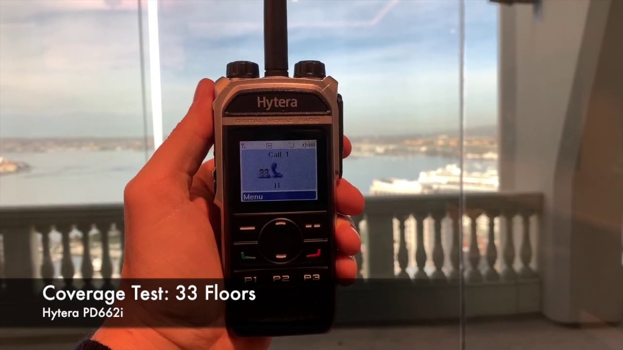 Radio Coverage Test: Hytera PD662i (Inside Building) - YouTube