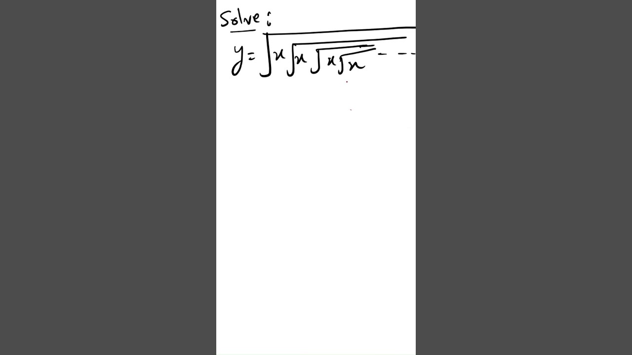 Infinite Series Of Under Root jeeadvanced jeemains shortsfeed Infinite Series Of Under Root jeeadvanced jeemains shortsfeed