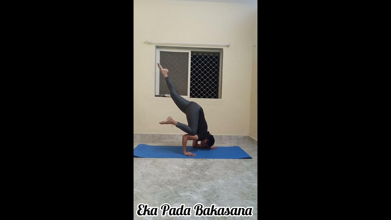 Eka Pada Bakasana//arm balance poses//@Get_Fit_With_RS - YouTube