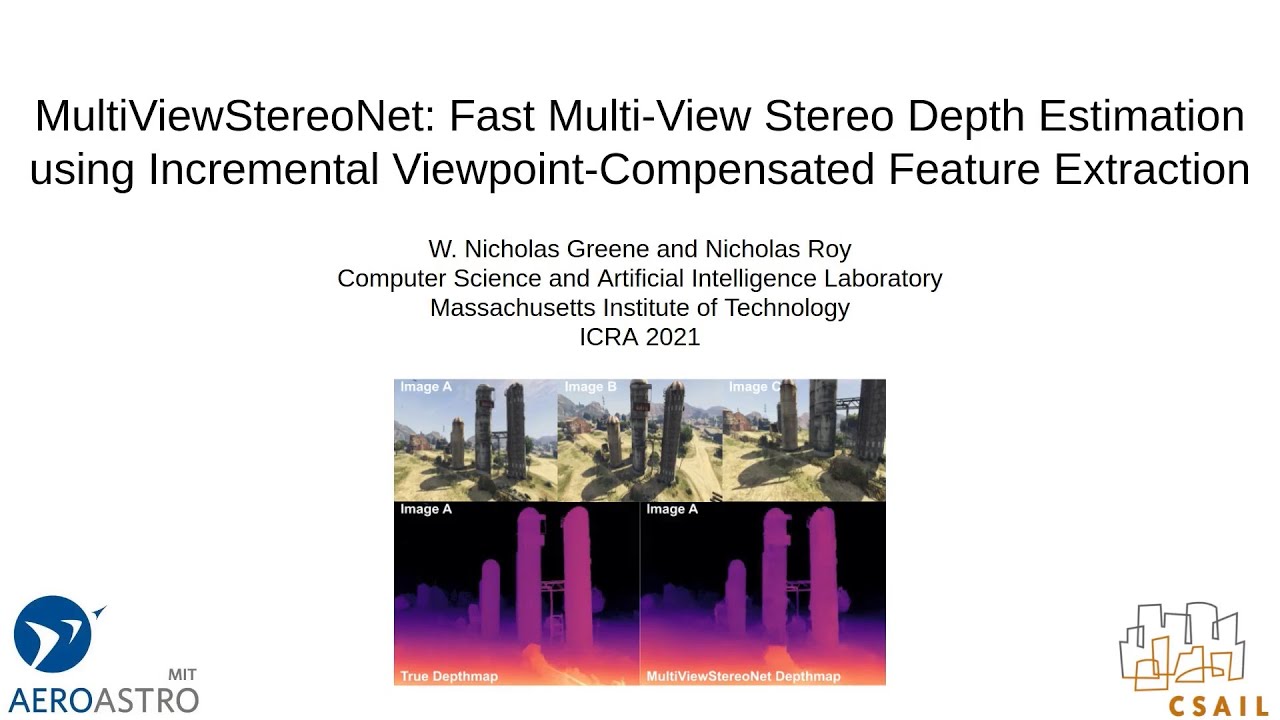 MultiViewStereoNet: Fast Multi-View Stereo Depth Estimation - YouTube