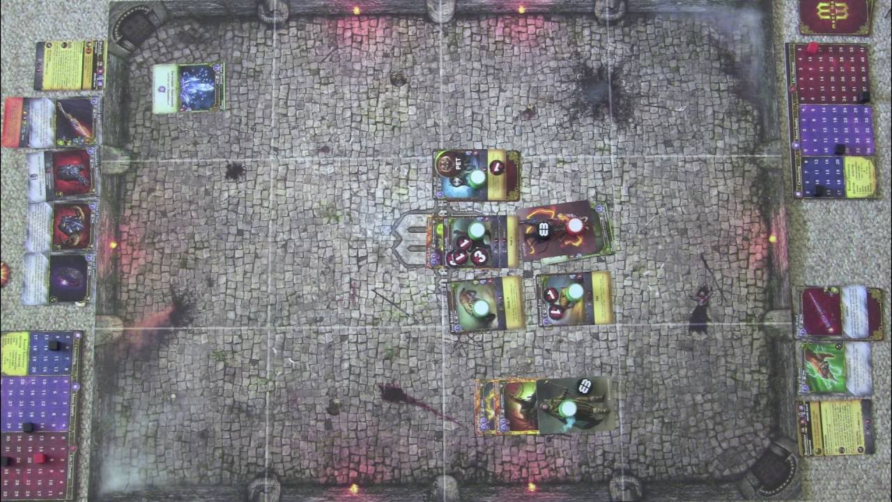 MAGE WARS GAMEPLAY : BEASTMASTER VS. WARLOCK - YouTube