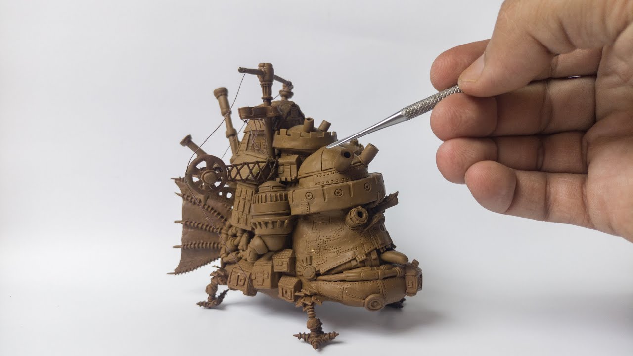 Howl's moving castle, polymer clay sculpture,ghibli art - YouTube